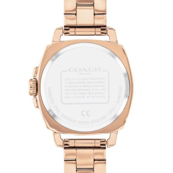 Coach | Accessories | Coach Boyfriend Watch Rose Gold One Size | Poshmark
